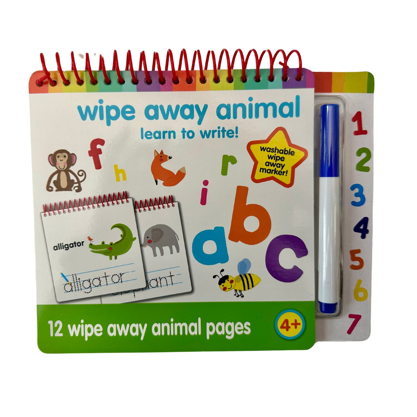Edu Book Dry Wipe Away Animals – MyToy.co.za