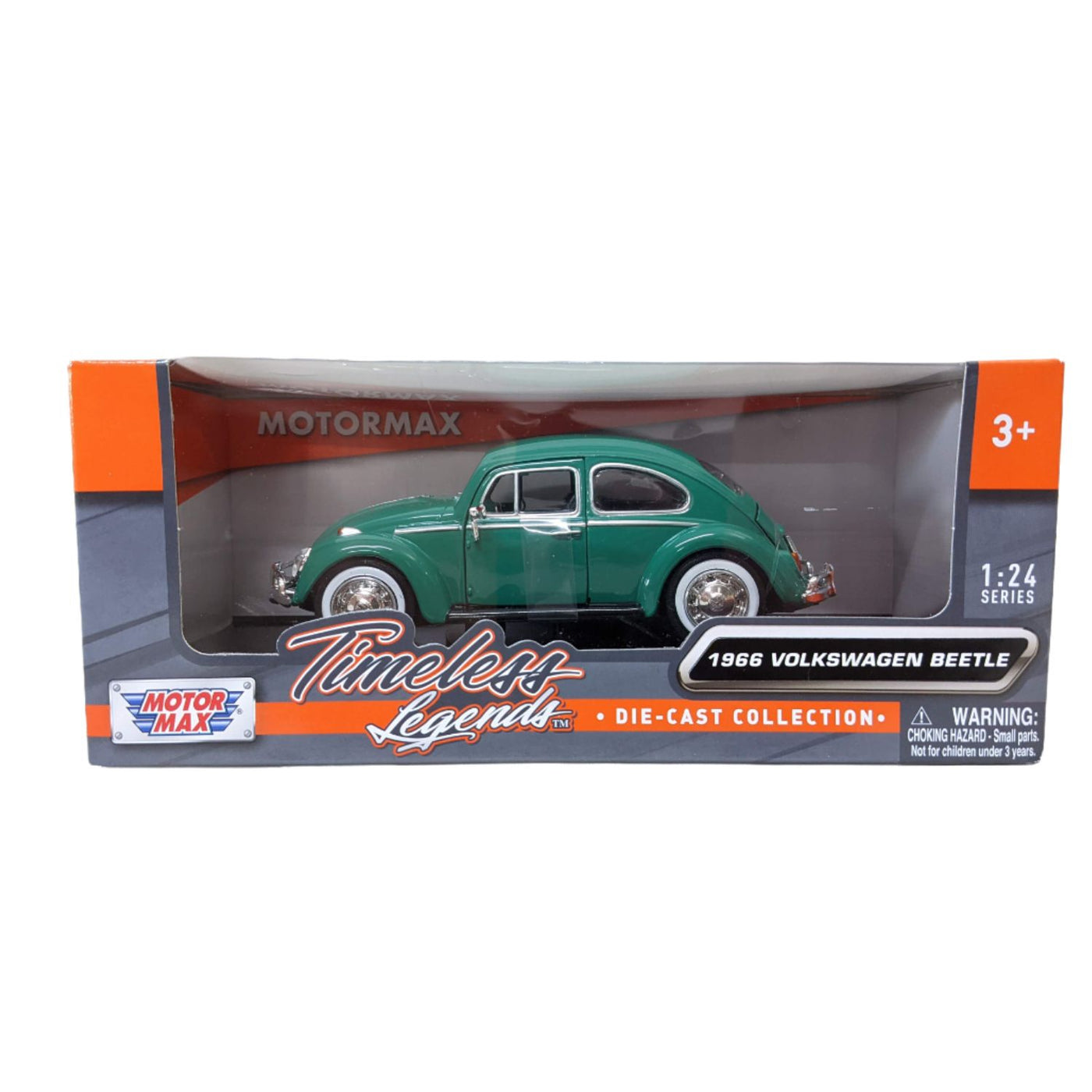 Motormax 1:24 1966 Volkswagen Classic Beetle Java Green – MyToy.co.za