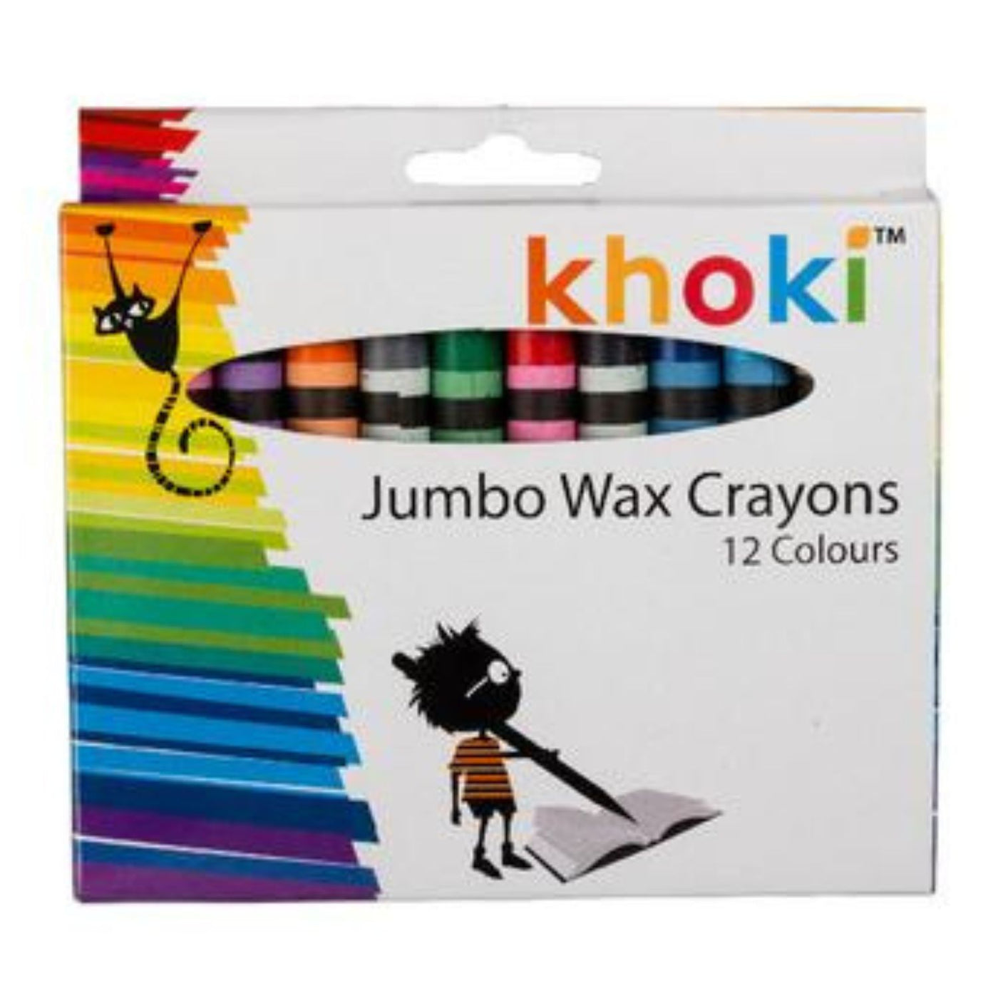 Khoki - Jumbo Wax Crayons - 12 Colours – MyToy.co.za